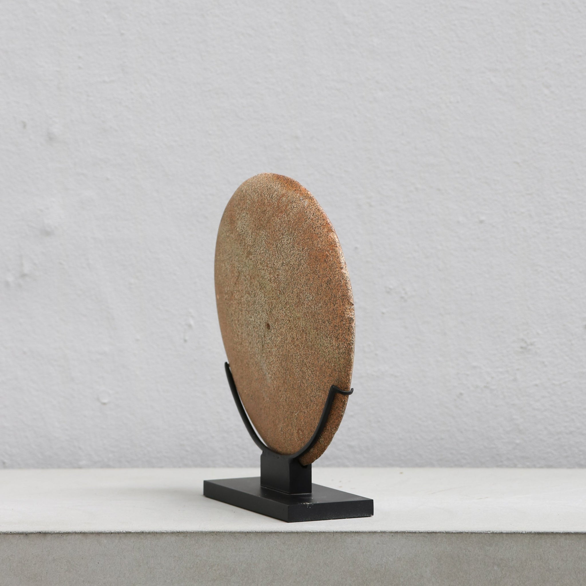Neolithic Stone Disc with Central Perforation – Studio Oliver Gustav