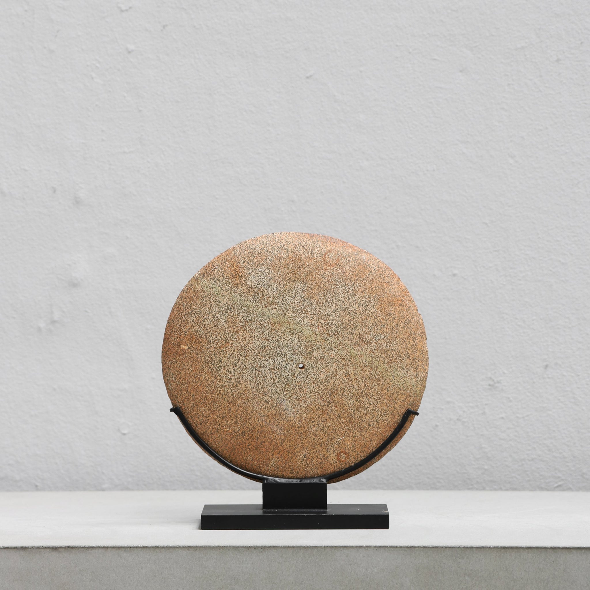 Neolithic Stone Disc with Central Perforation – Studio Oliver Gustav